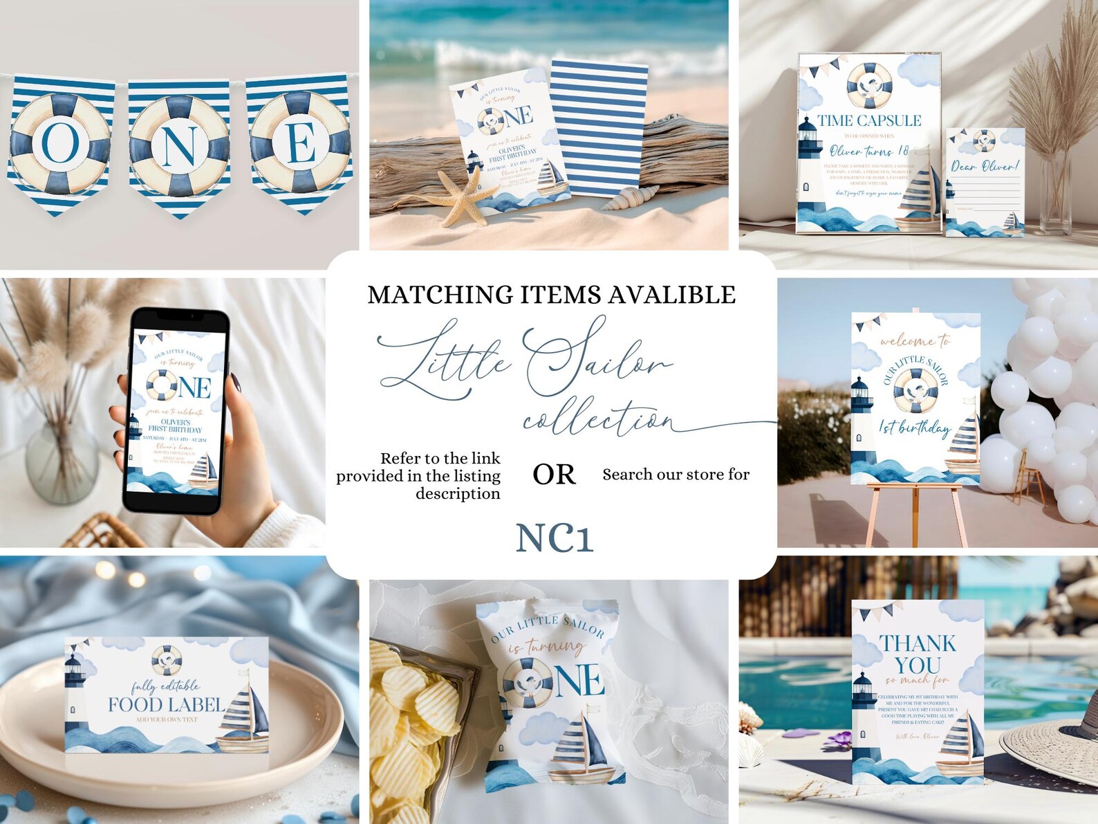 Sailor 1st Birthday Welcome Sign, Sailboat Birthday Welcome Poster ...