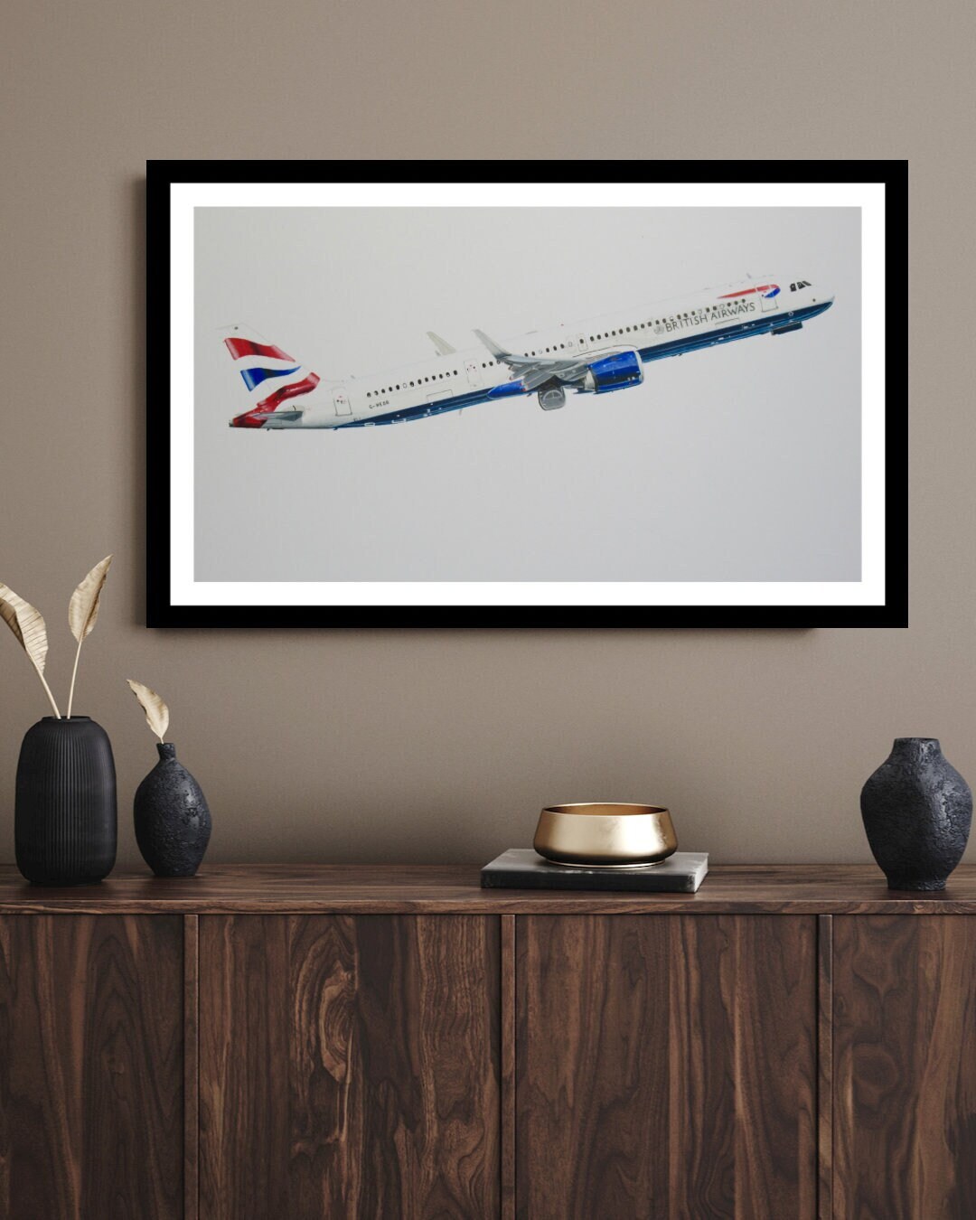 British Airways Airbus A321neo Airplane Aviation Drawing Art - Etsy