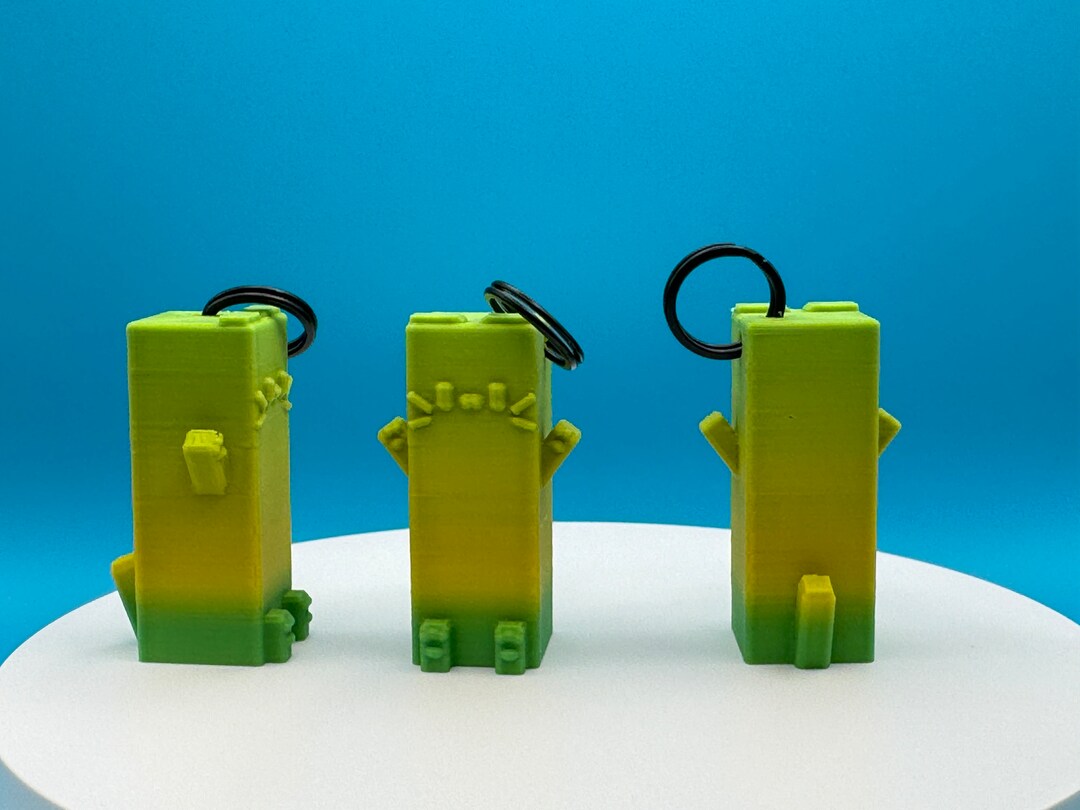8-bit Kitty Cat Keychains, Made From 3d-printing Waste, Cute Random ...