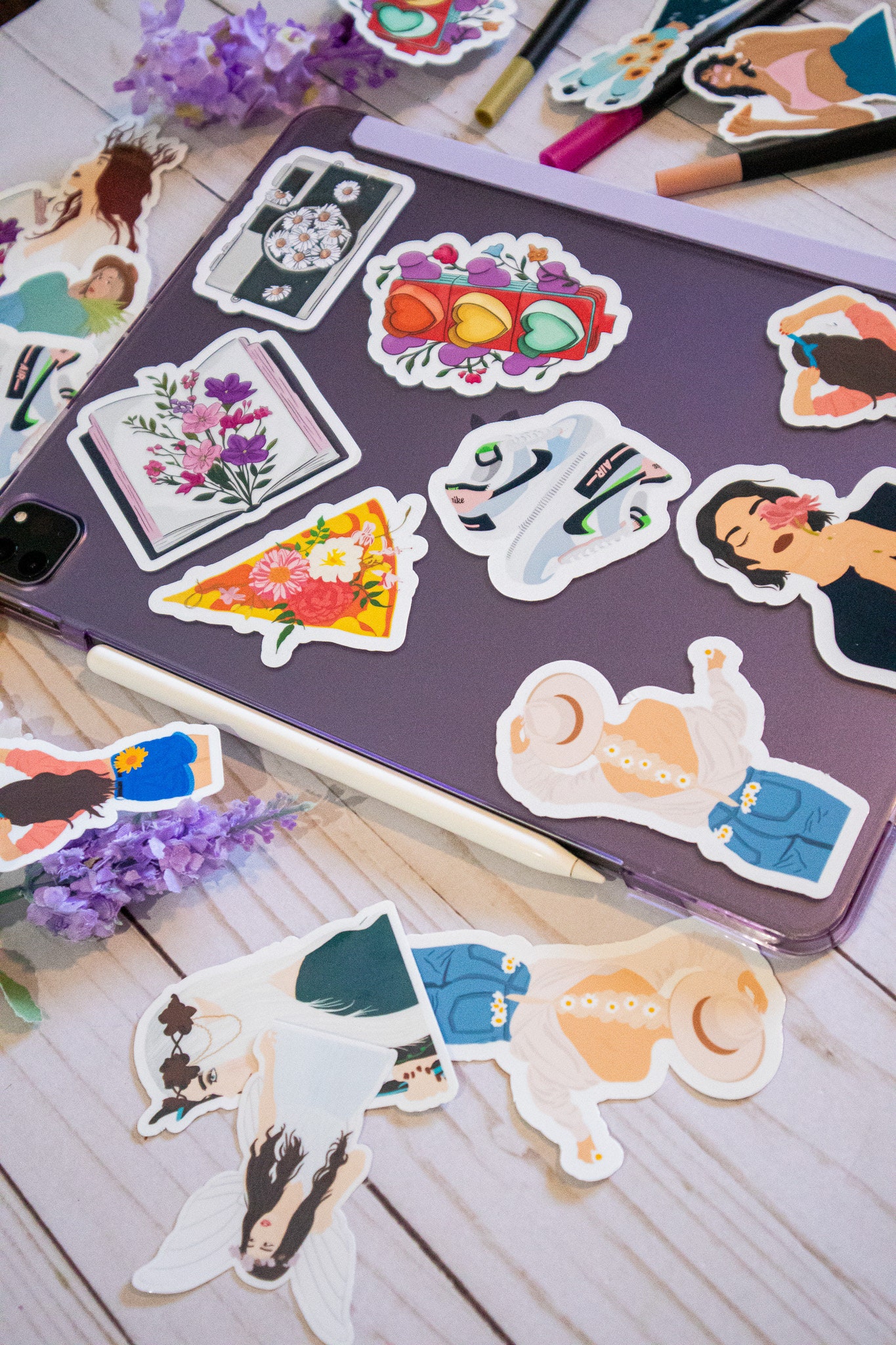 Pastel Kicks Sticker Waterproof Vinyl Sticker for Laptop iPad Durable ...