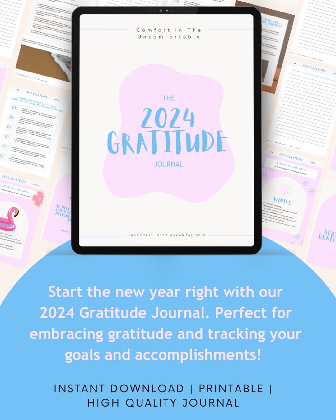 2024 Gratitude Journal 2024 Planner Digital Gratitude Diary Gratitude ...