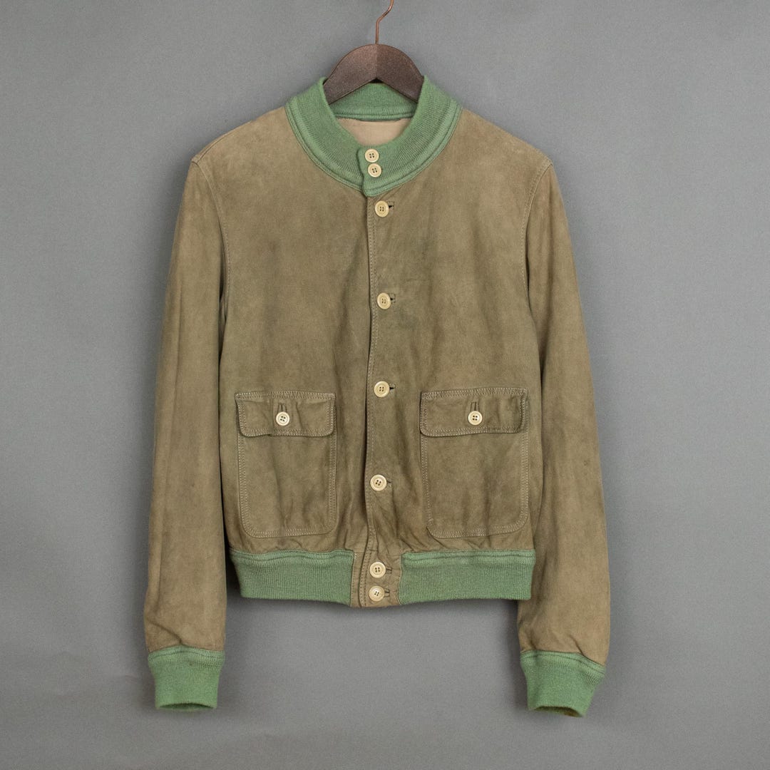 Vintage 60s French Suede Lizard Jacket Size L-XL - Etsy