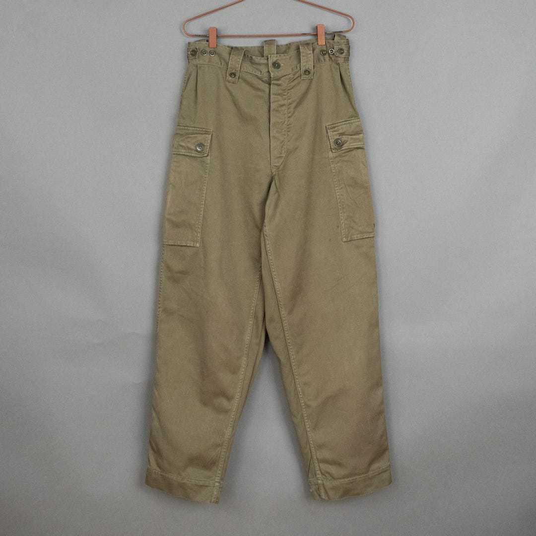 70s Vintage Dutch Army M58 Field Trousers Size W32 - Etsy