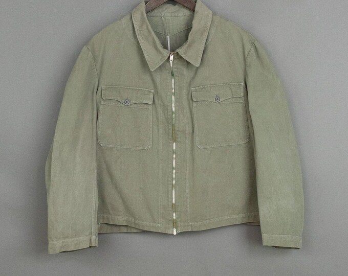 50s Vintage Italian Army Mechanics Jacket Size L - Etsy
