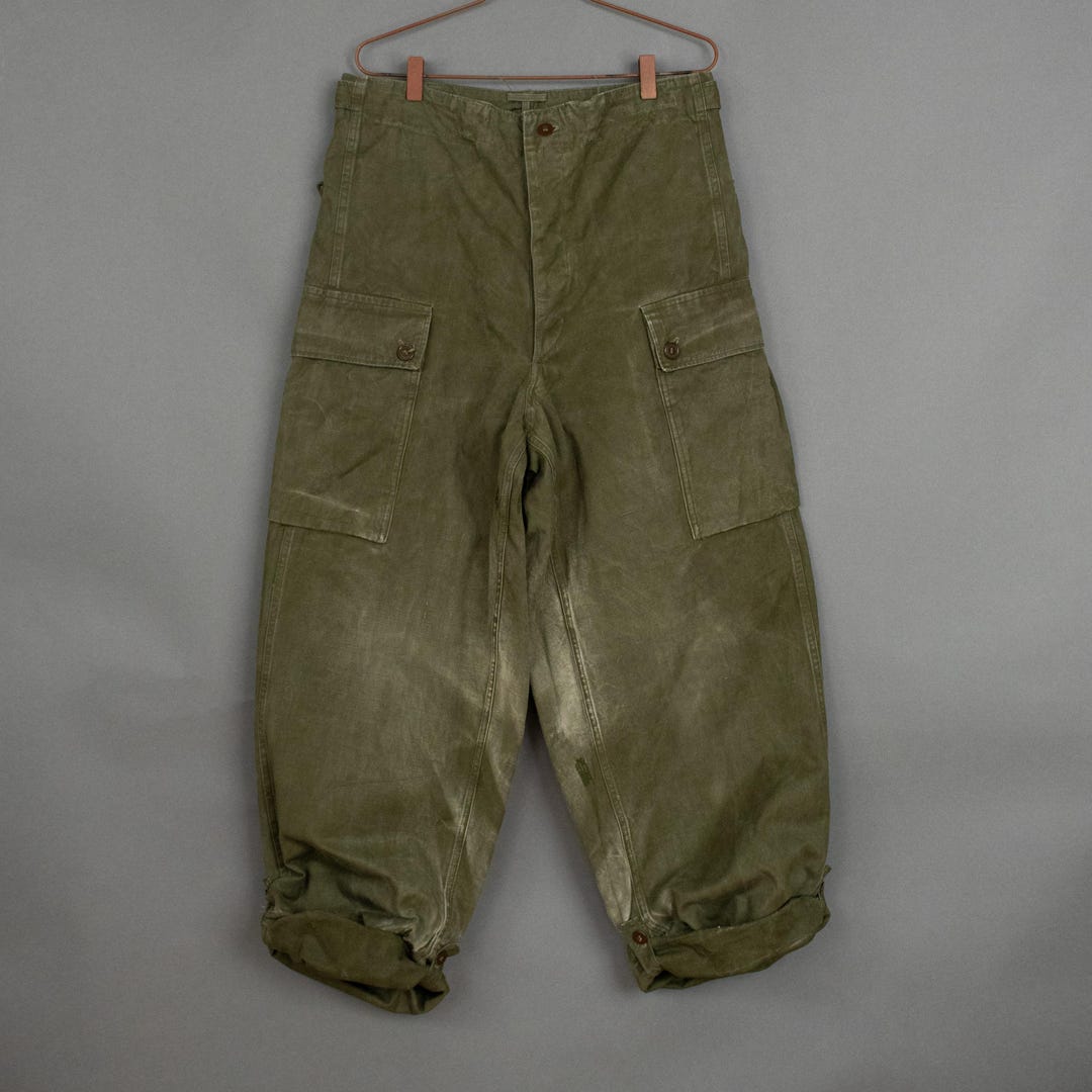 Vintage 50s Dutch Army M58 Double Faced Cargo Pants Size W33-34 - Etsy