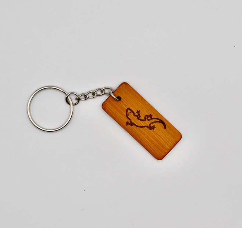 Double Sided Engraved Bamboo Keychains - Etsy