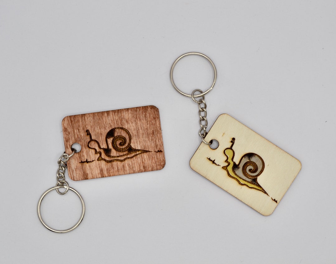 Double Sided Snail Keychains - Etsy