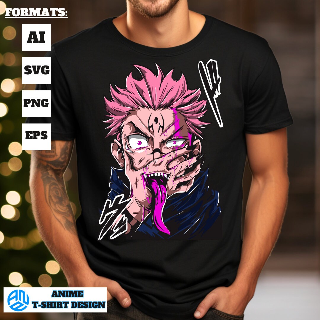 Jujutsu Kaisen Sukuna. High-quality Anime Vector Files, Prepared for ...