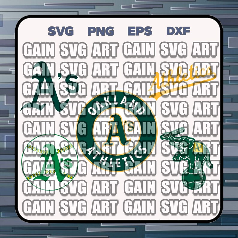Oakland Athleticss SVG PNG Svg Sports Files Svg for Cricut - Etsy