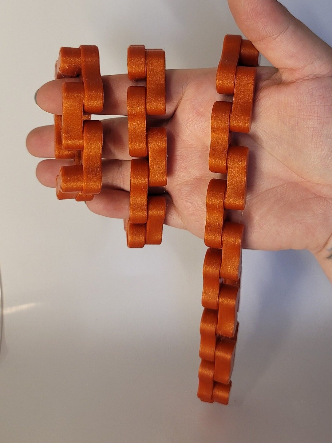 Linked Chain Fidget 3D Printed in Multiple Sizes Choose Your Own ...