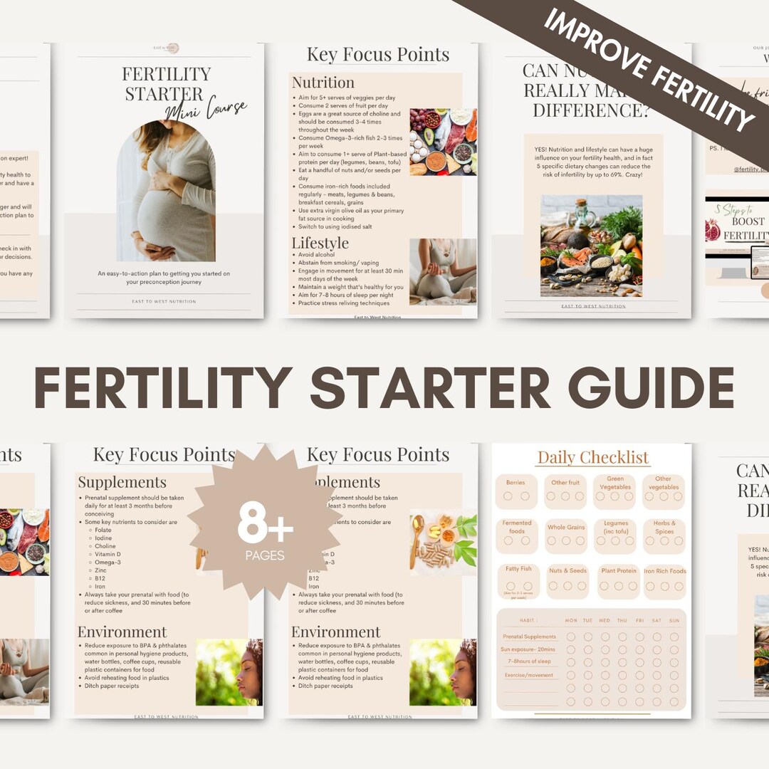 Fertility Starter Guide Easy-to-action Preconception Plan Optimize Your ...