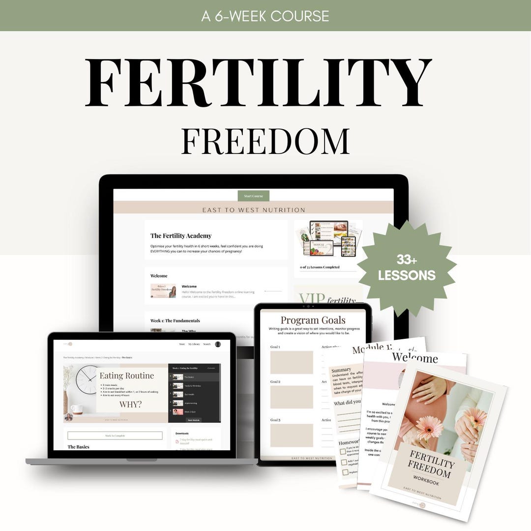 Fertility Freedom Online Course & Workbook | 6-week Fertility ...