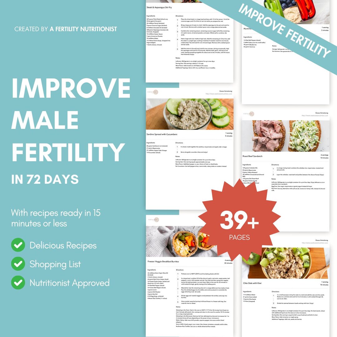Improve Meal Fertility in 72 Days Healthy Diet for Preconception ...