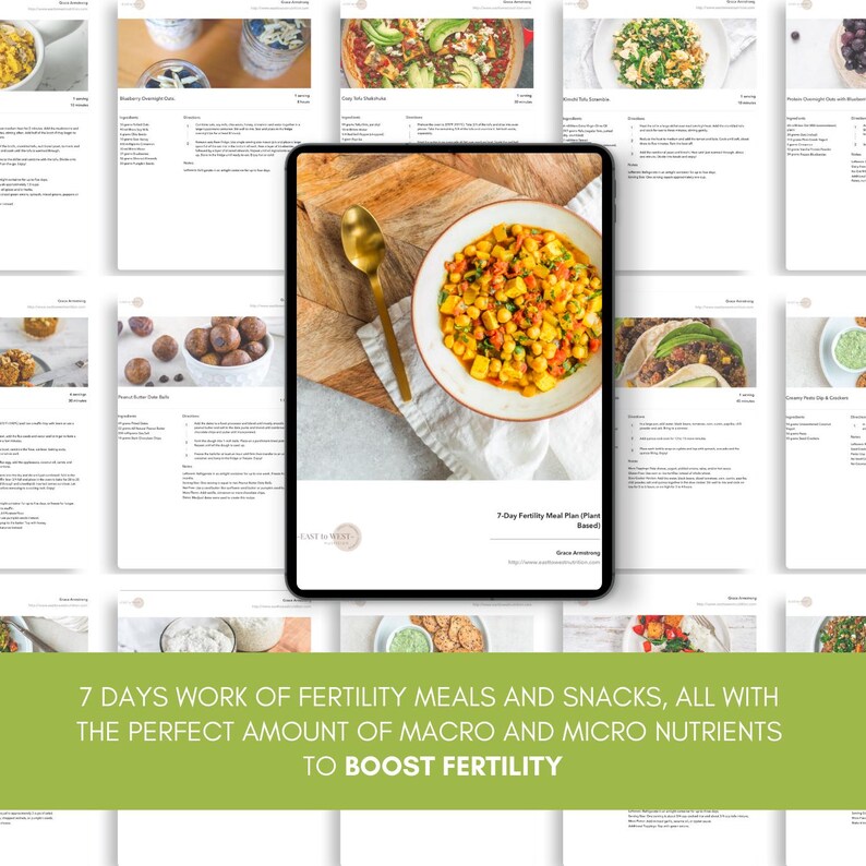 7-day Plant-based Fertility Meal Plan | Healthy Preconception ...