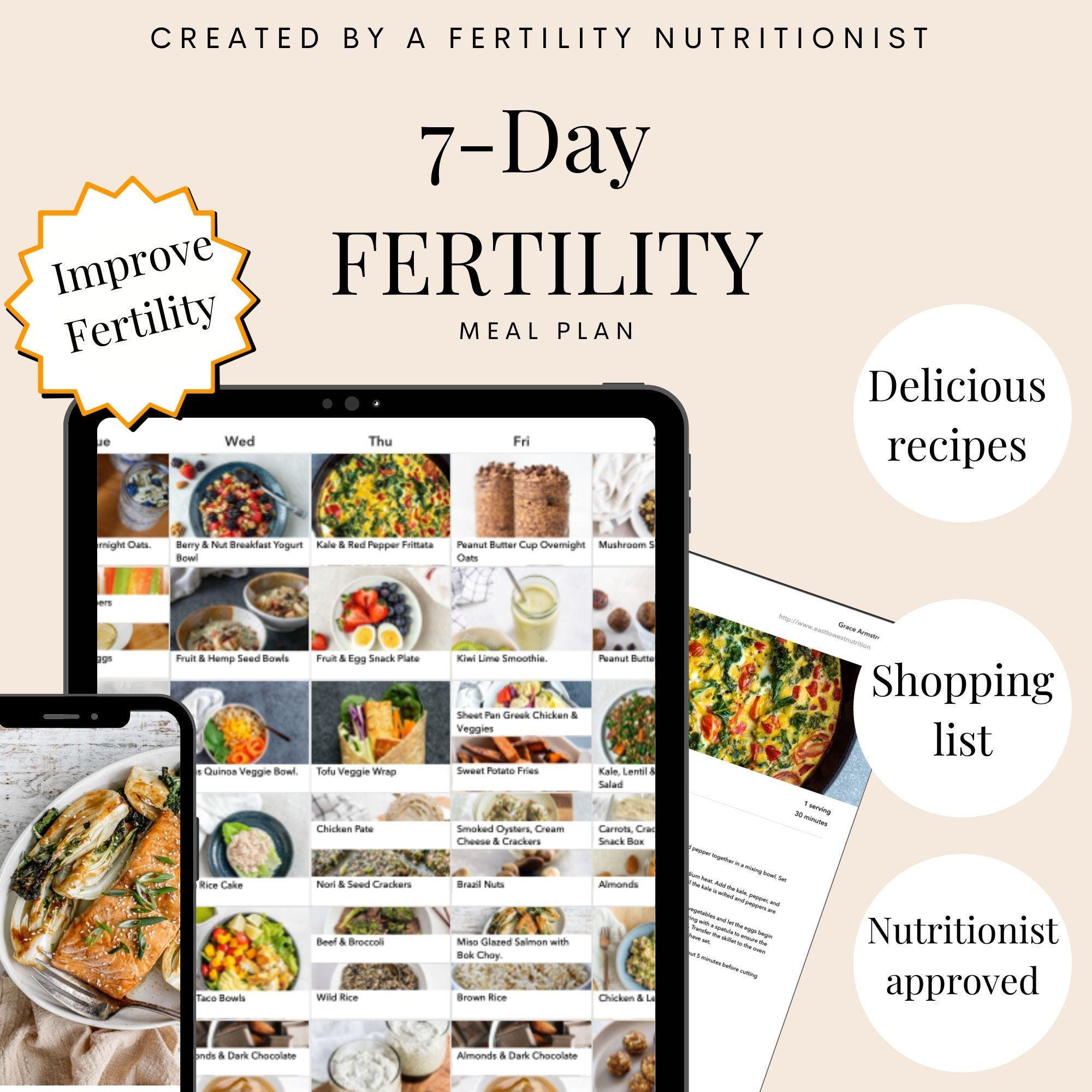7 day Fertility Meal Plan Omnivore Etsy 7-day-fertility-meal-plan-omnivore-etsy