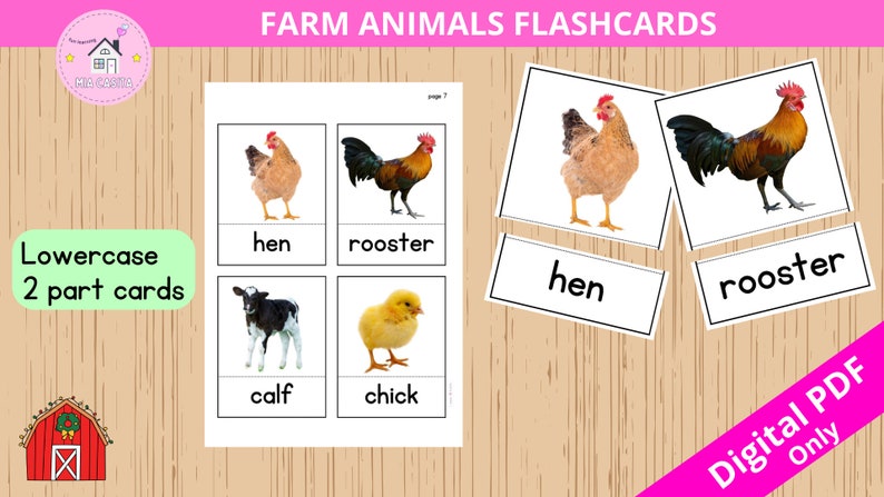 Farm Animals Flashcards - Engage, Learn, and Grow With Our Vibrant ...