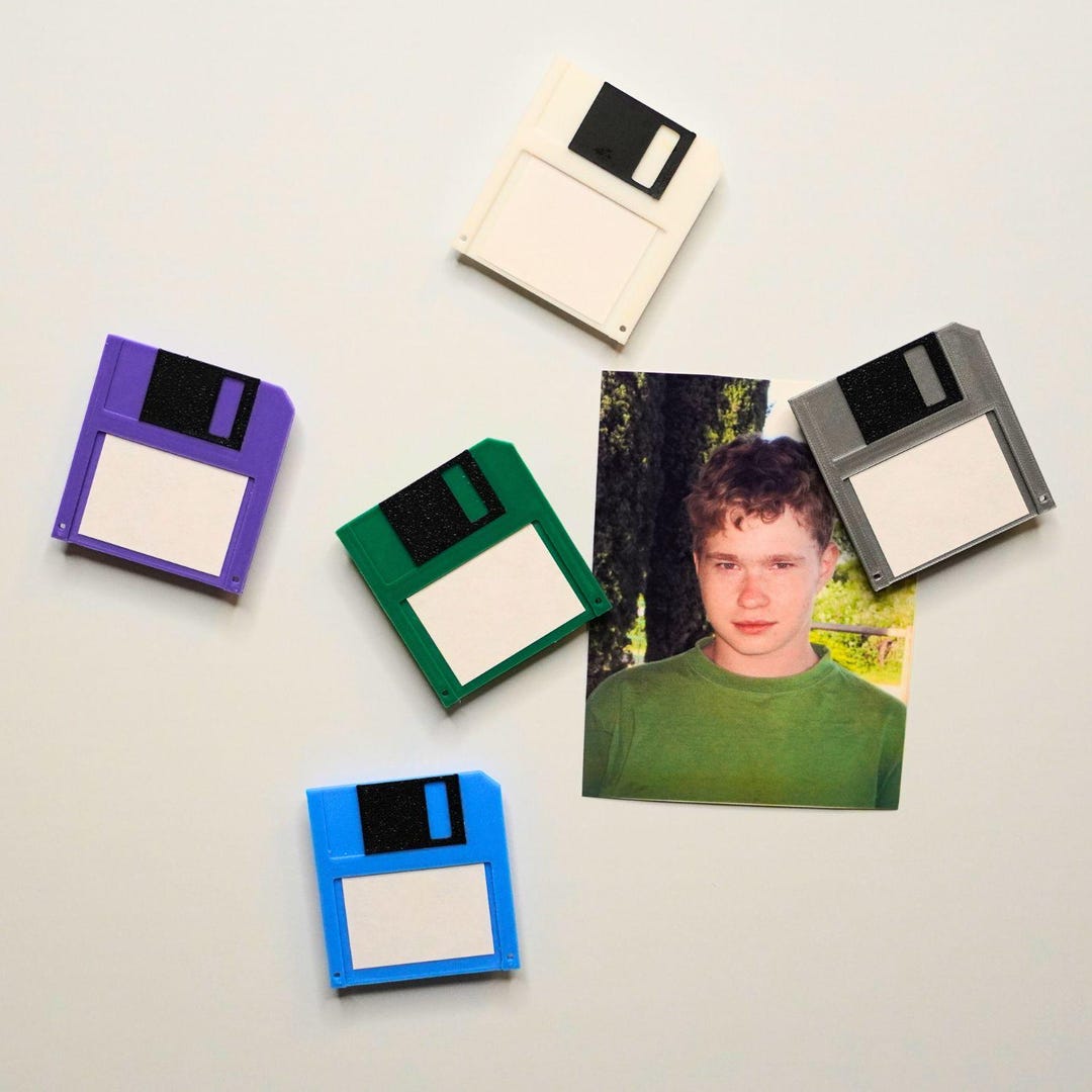 Mini Floppy Disk Magnets - Set of 5 - Etsy