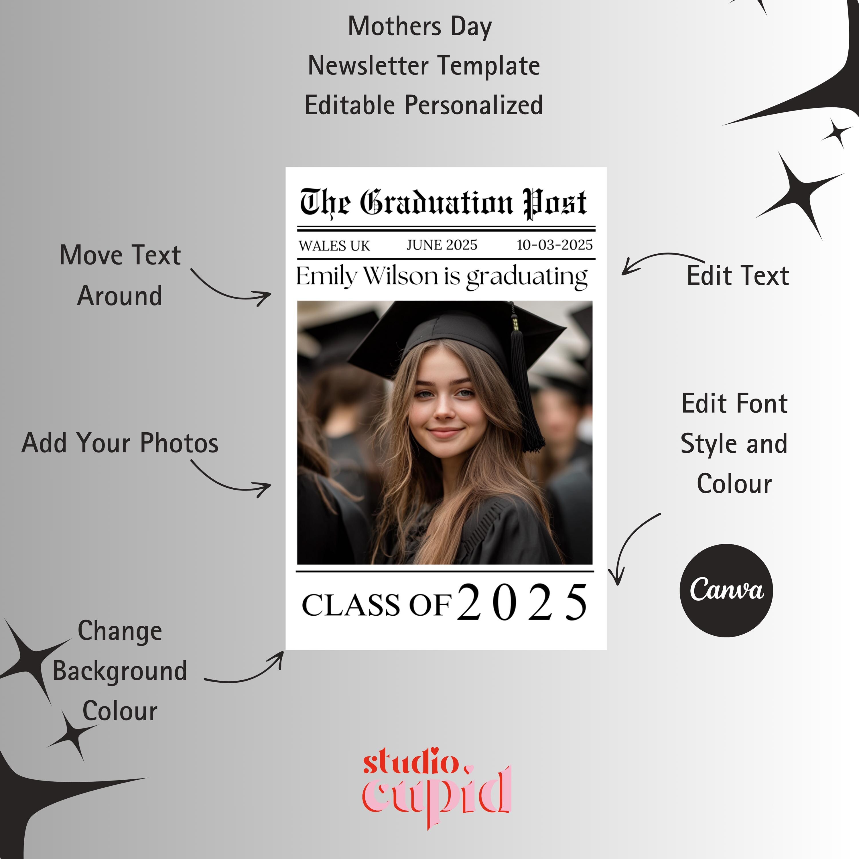 Graduation Newspaper, Graduate Newspaper, Graduation Bouquet, Newspaper ...