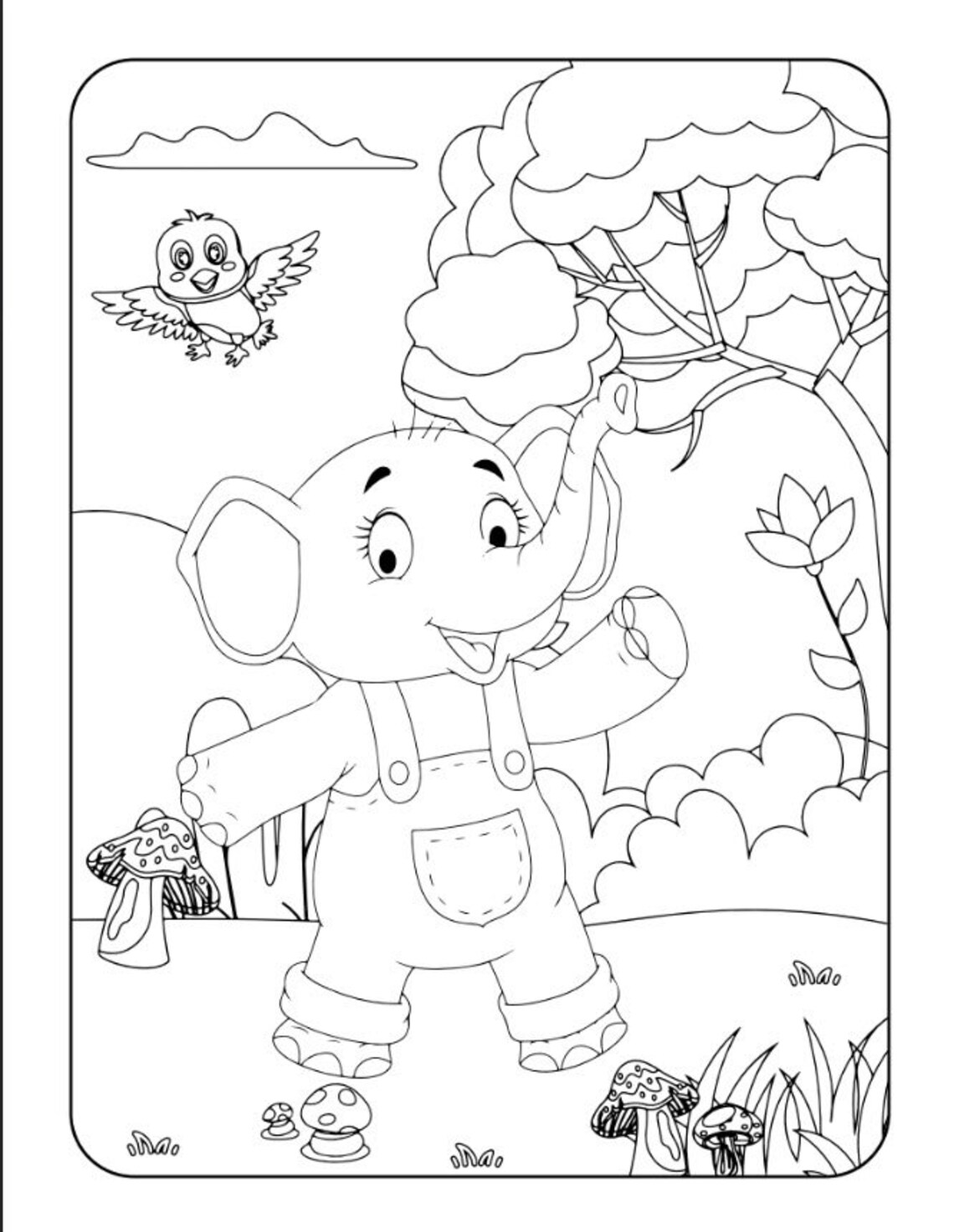 50 Cute Baby Animals Coloring Pages for Kids, Baby Animals Coloring ...