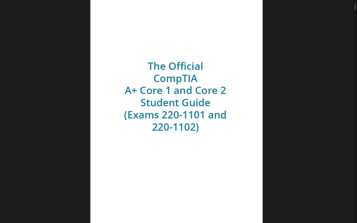 BREAK INTO TEACH - Comptia A+ Complete Study Guide to Pass Your Exam in ...