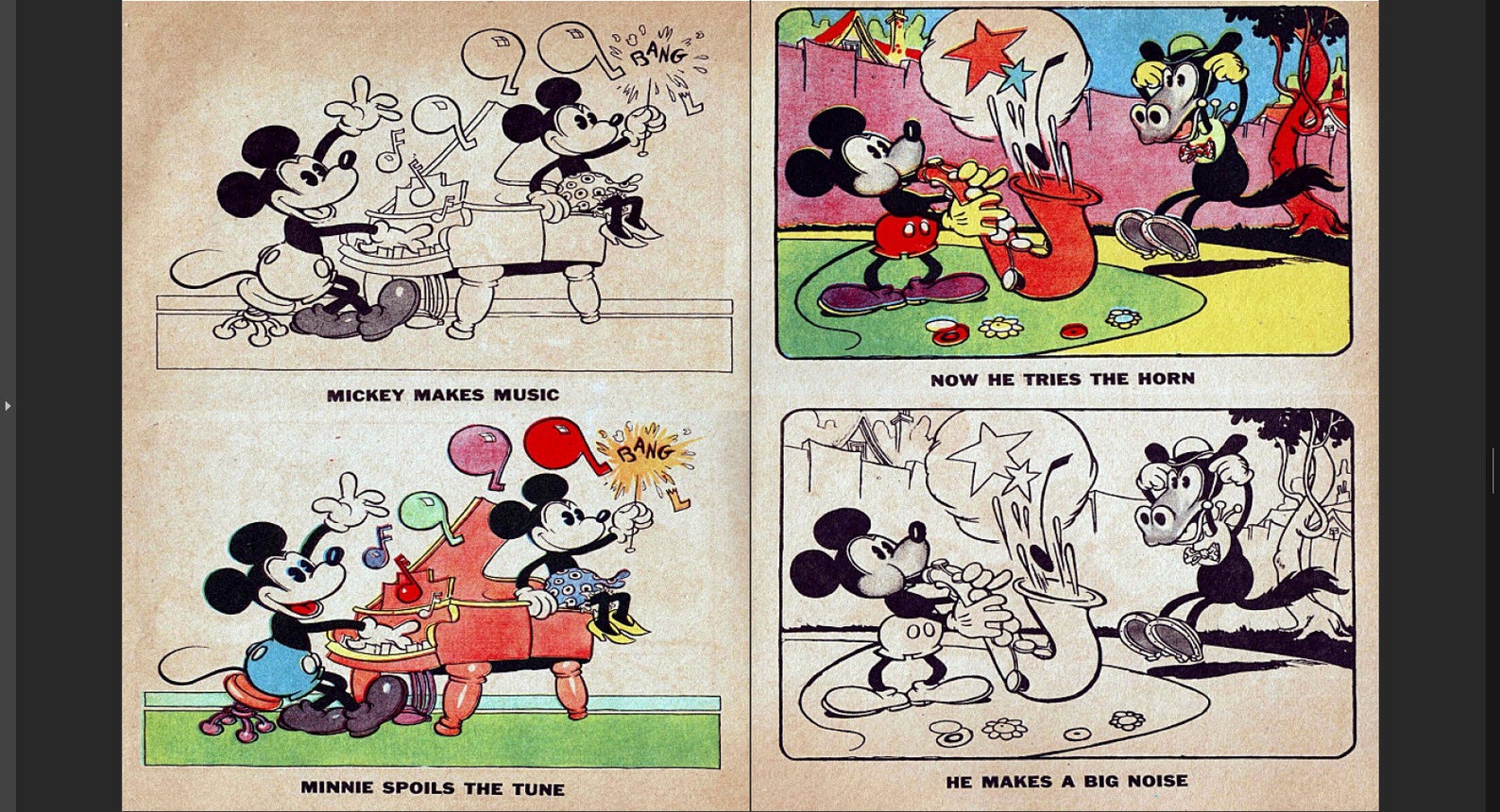 MICKEY MOUSE Coloring Book 871 Rare , 1st. Ed. 1931, Digital Version - Etsy