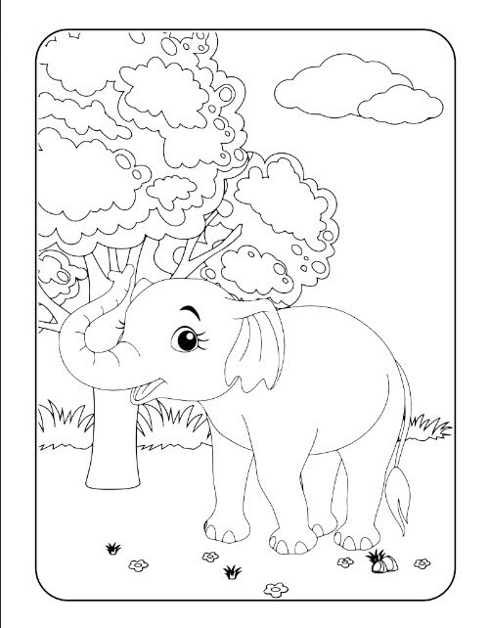 50 Cute Baby Animals Coloring Pages for Kids, Baby Animals Coloring ...