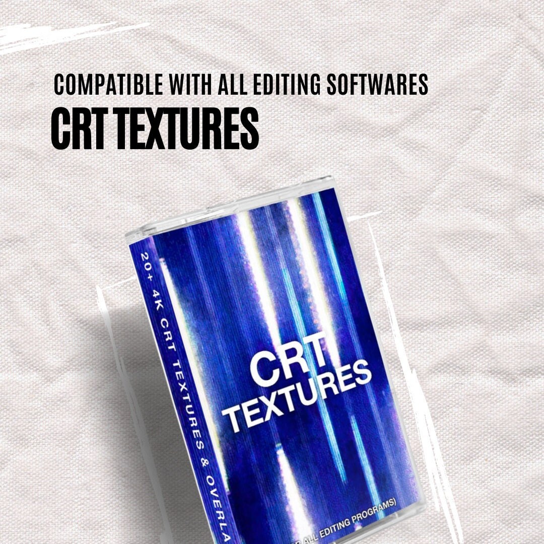 Ultimate CRT Overlay Pack for Video Editors - 4K Drag-and-drop Video Textures - Etsy