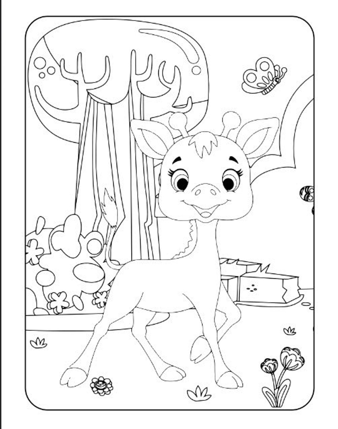 50 Cute Baby Animals Coloring Pages for Kids, Baby Animals Coloring ...
