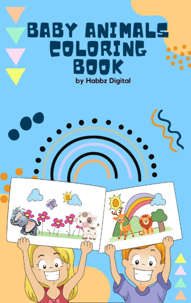 50 Cute Baby Animals Coloring Pages for Kids, Baby Animals Coloring ...