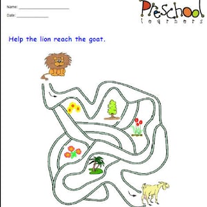 34 Fun and Educational Preschool Maze Game Bundle - Colorful, Child ...