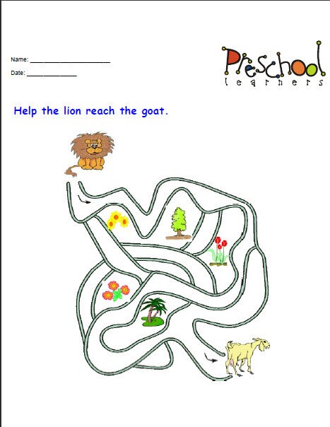 34 Fun and Educational Preschool Maze Game Bundle Colorful, Child ...