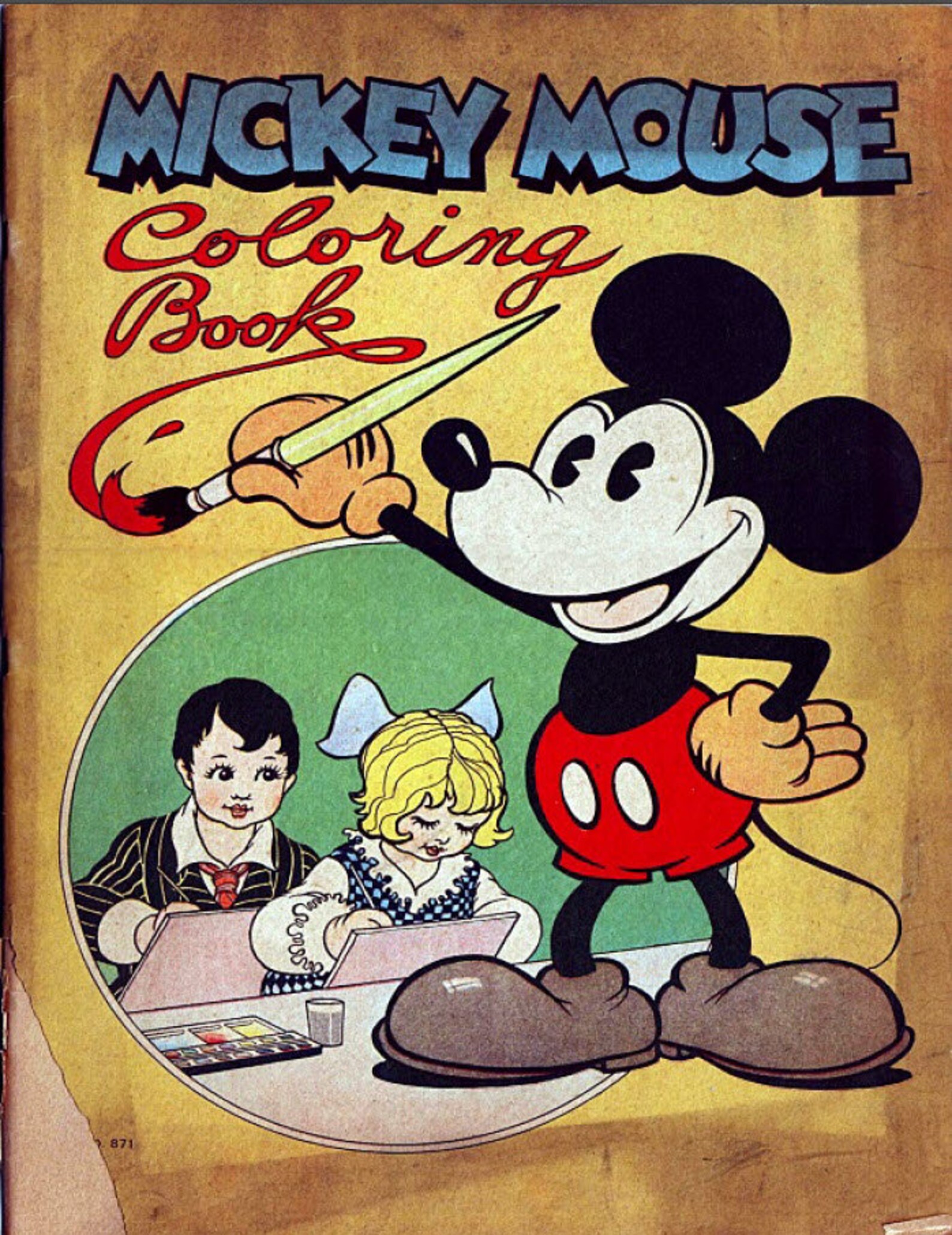 MICKEY MOUSE Coloring Book 871 Rare , 1st. Ed. 1931, Digital Version - Etsy