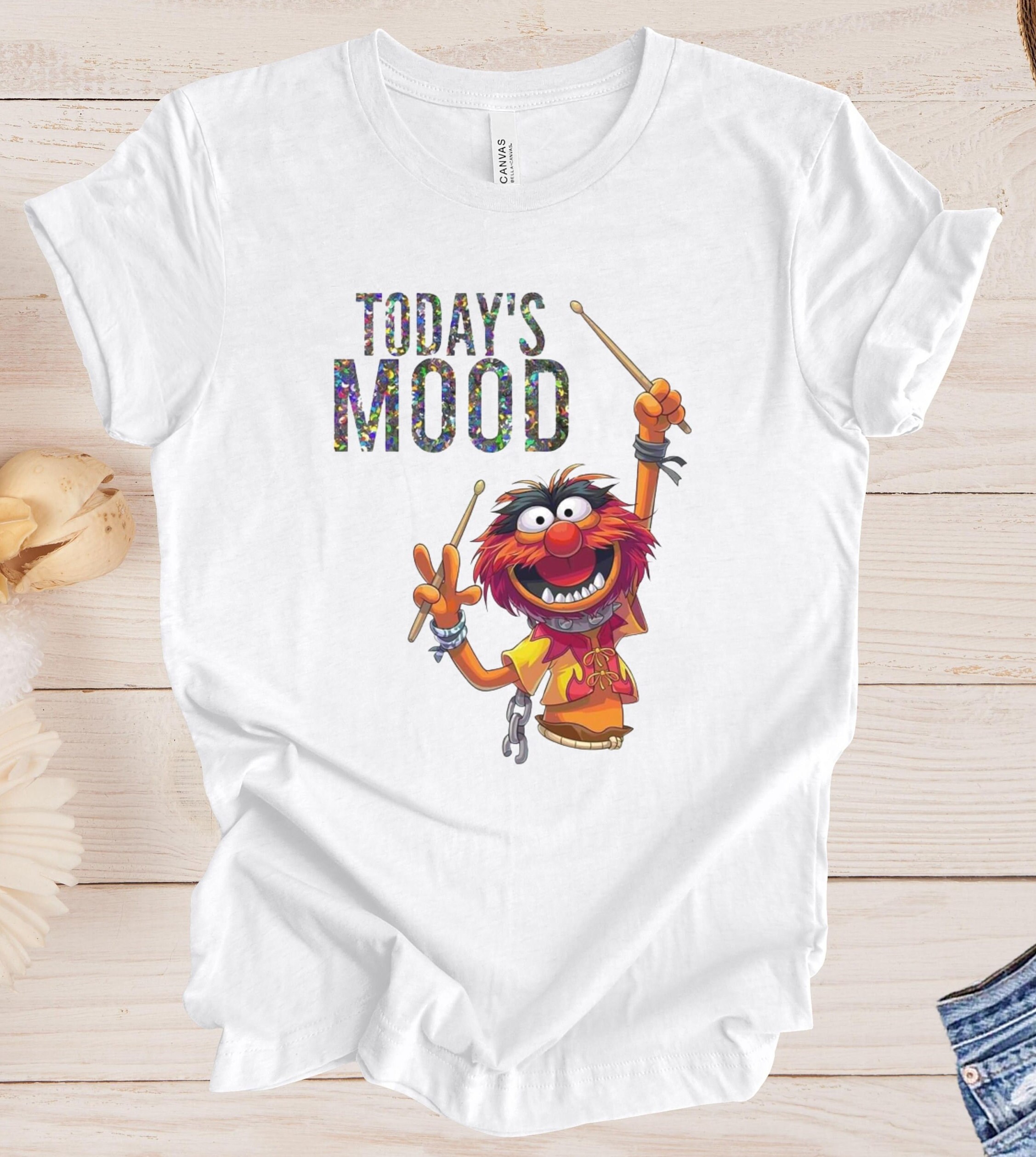 Muppets Animal T-shirt, Animal Drummer T-shirt, Animal Today's Mood ...
