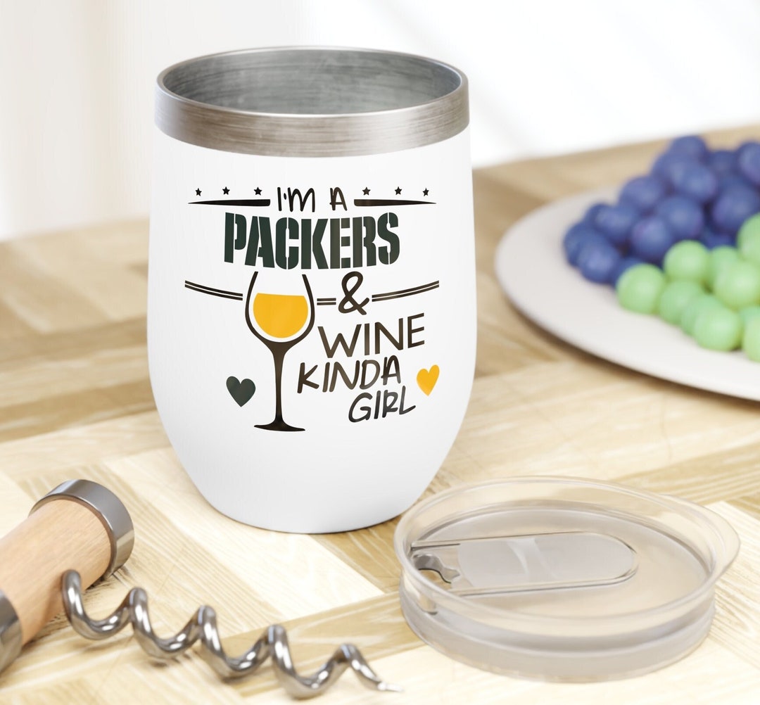 Packers Wine Tumbler, Packers and Wine Kinda Girl, Packers Football ...
