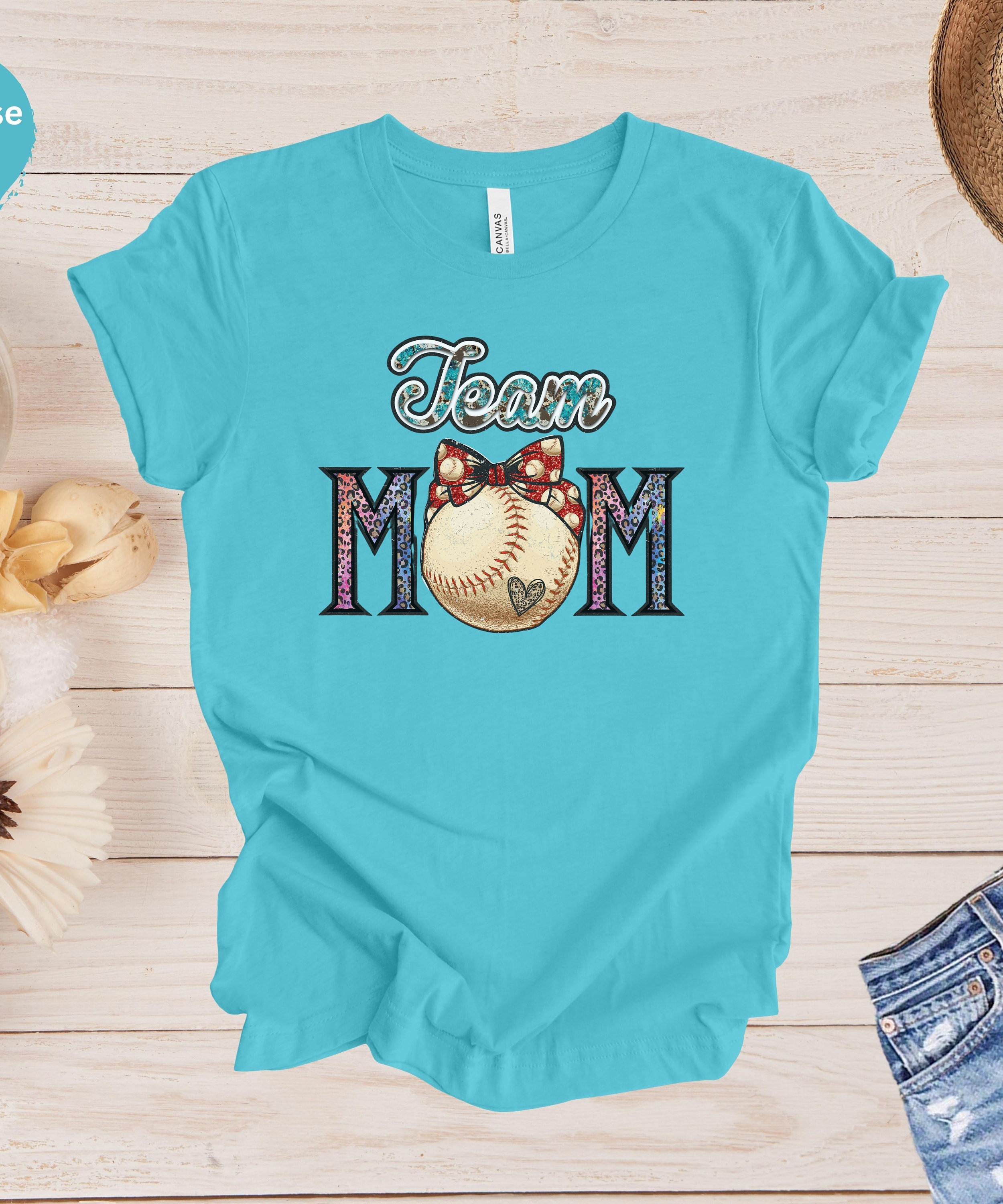 Team Mom Gift, Team Mom T-shirt, Baseball Team Mom Shirt, Team Mom ...