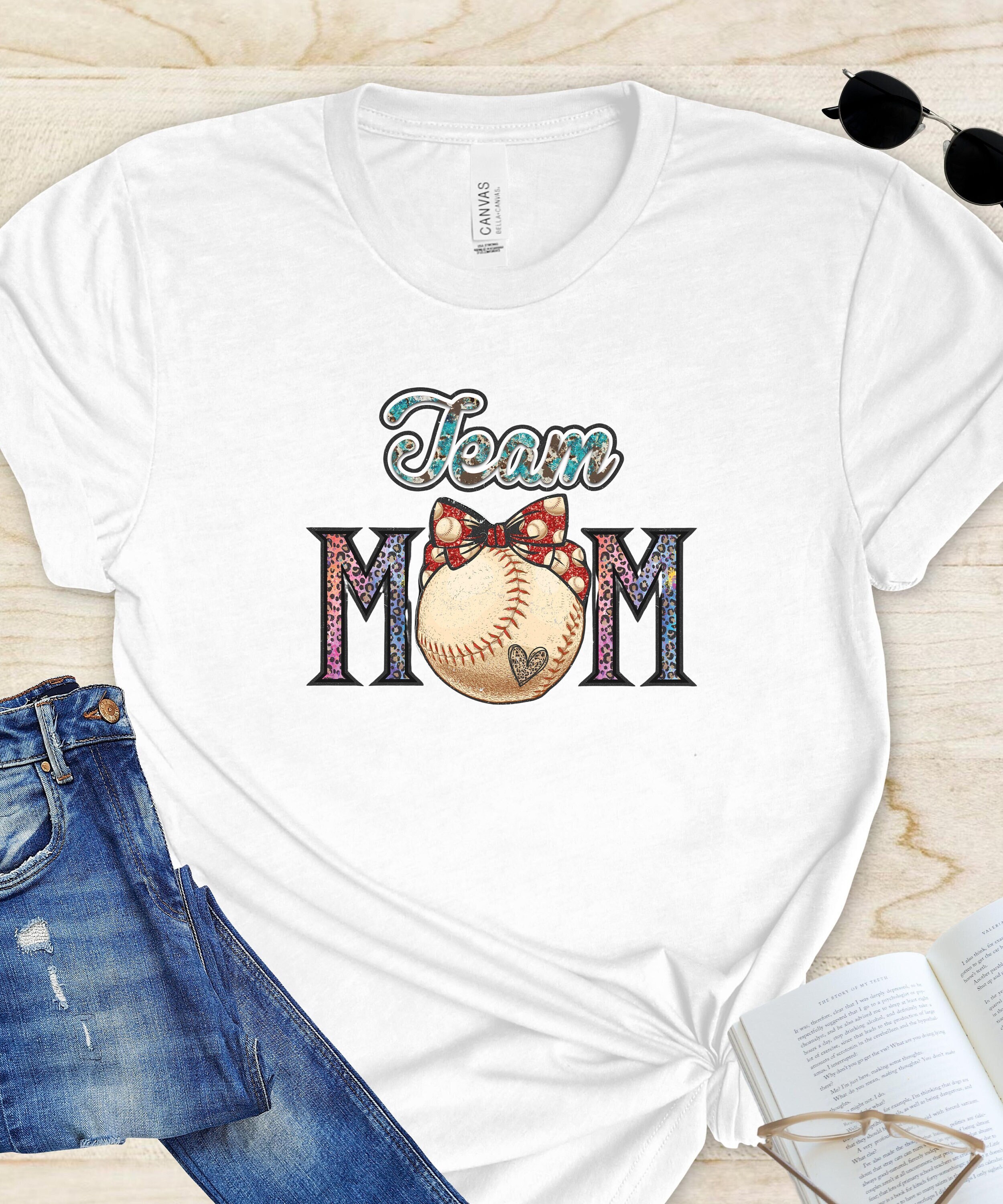 Team Mom Gift, Team Mom T-shirt, Baseball Team Mom Shirt, Team Mom ...