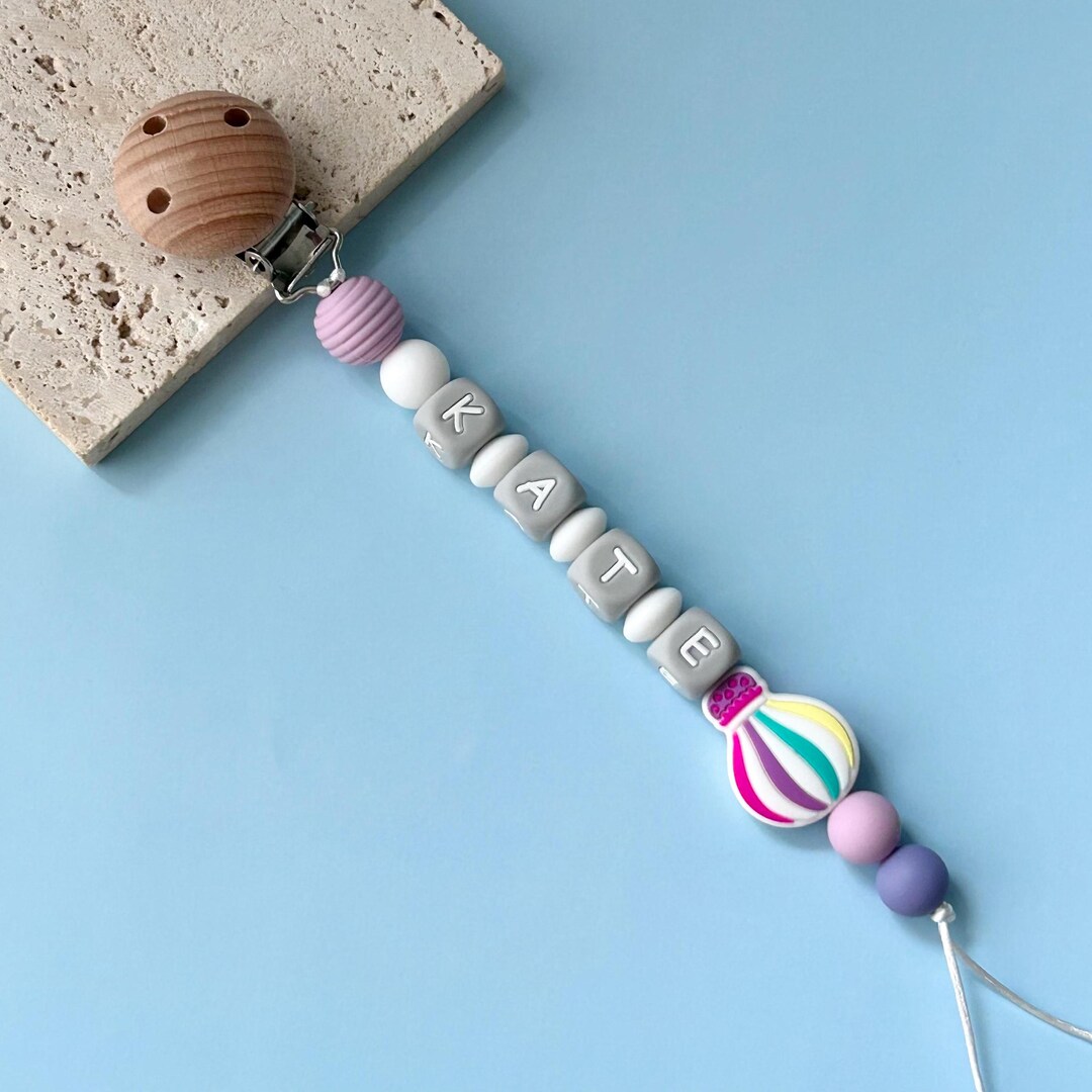 Personalized Pacifier Clip, Baby Pacifier Clip, Personalized Soother ...