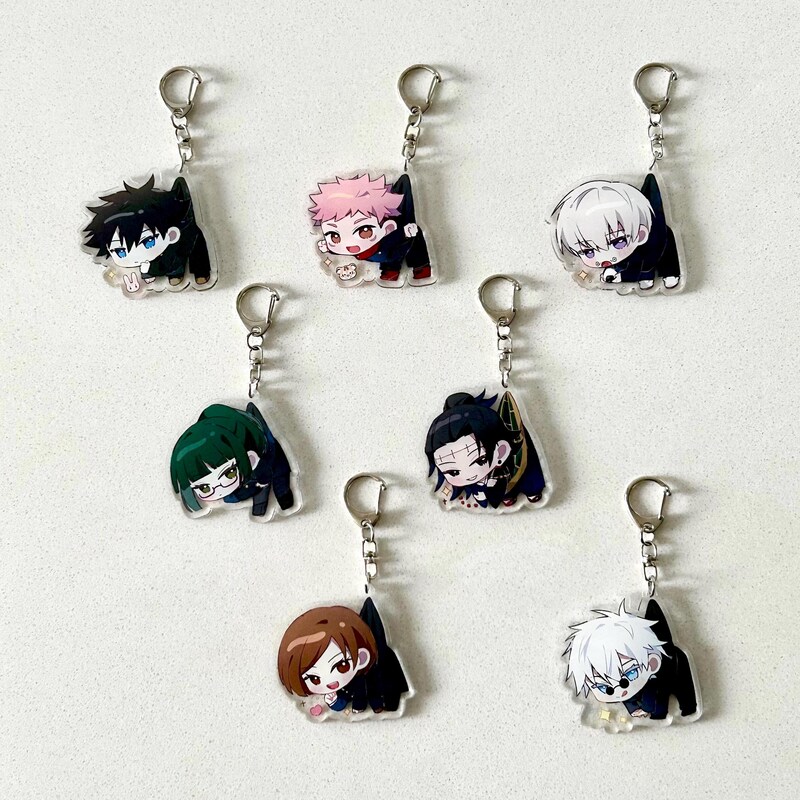 Anime Keychain - Etsy