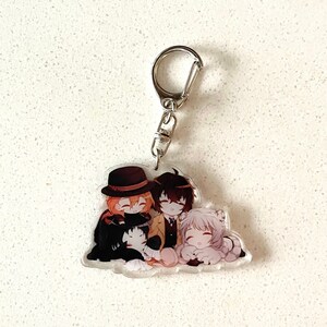 Bungou Stray Dogs Acrylic Keychain, Dazai, Akutagawa, Anime Keychain ...