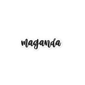 Maganda - Beautiful. Pinoy, Pinay, Filipino Bubble-free Stickers - Etsy