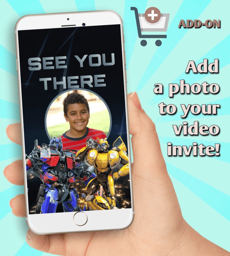 Transformers Invitation, Bumblebee and Optimus Prime Birthday ...