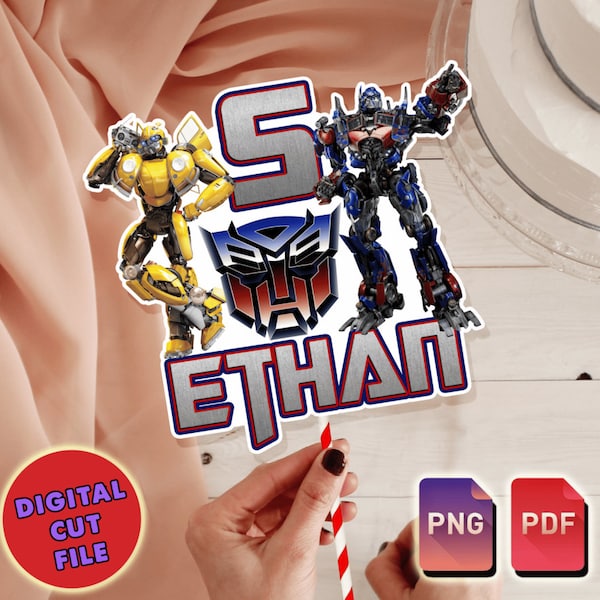 Optimus Prime Birthday Cake Topper - Etsy