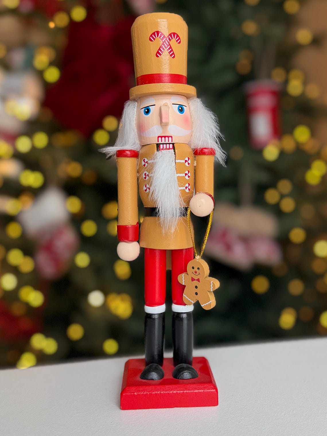 Hand Painted Wooden Christmas Nutcracker Figures - 22cm Traditional ...