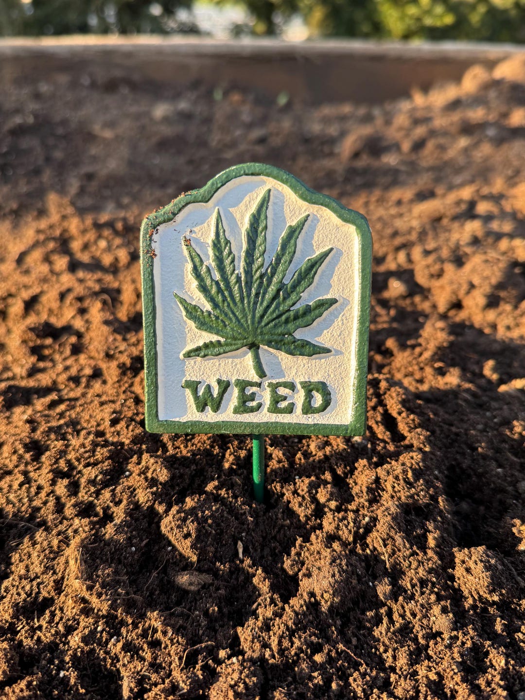 Weed Cast Iron Marker Sign - Herb Garden, Vegetable Plot, Allotment - Etsy