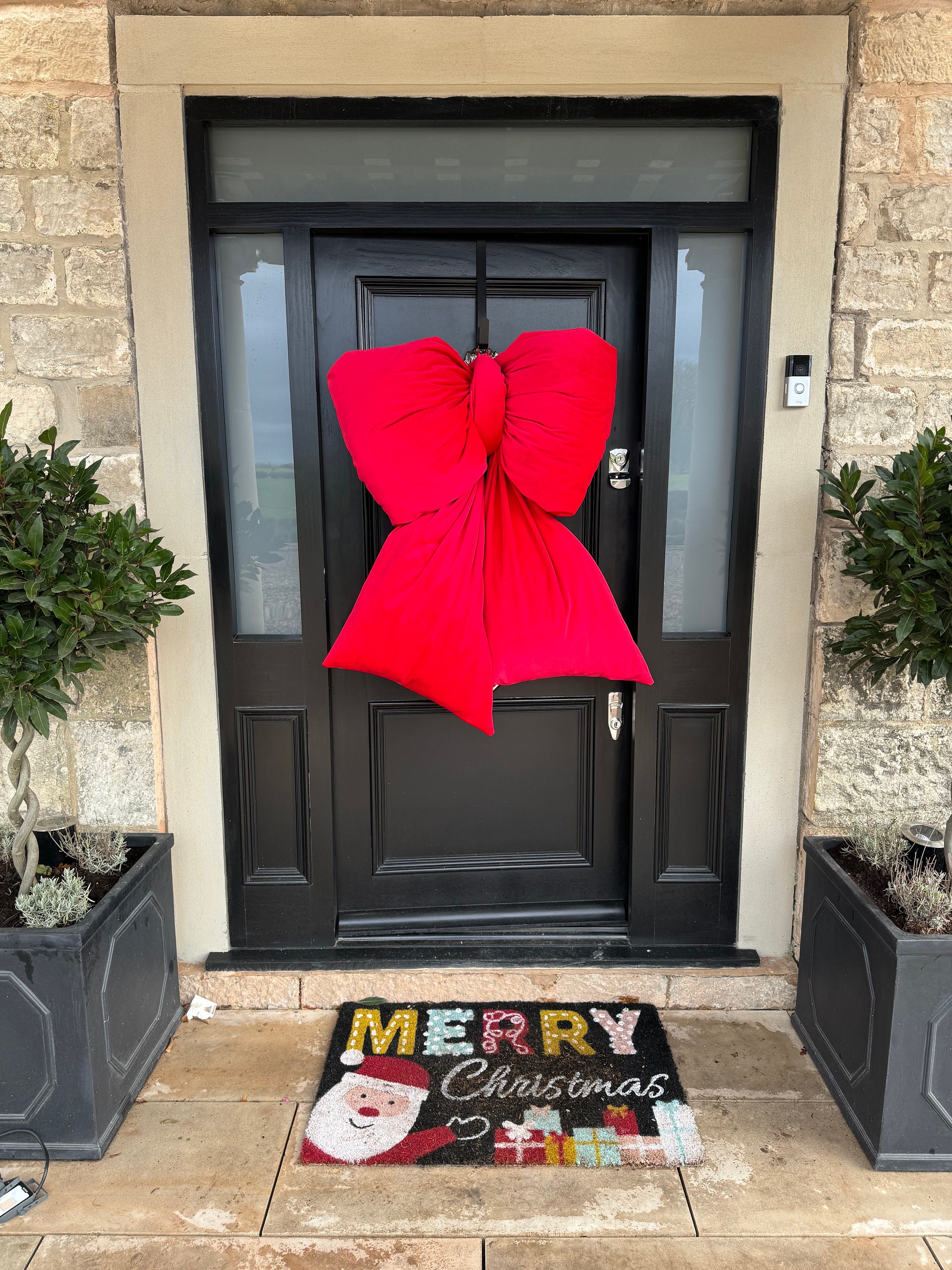 Huge Plush Red Velvet Bow Christmas, Wedding, Birthday, Decoration ...