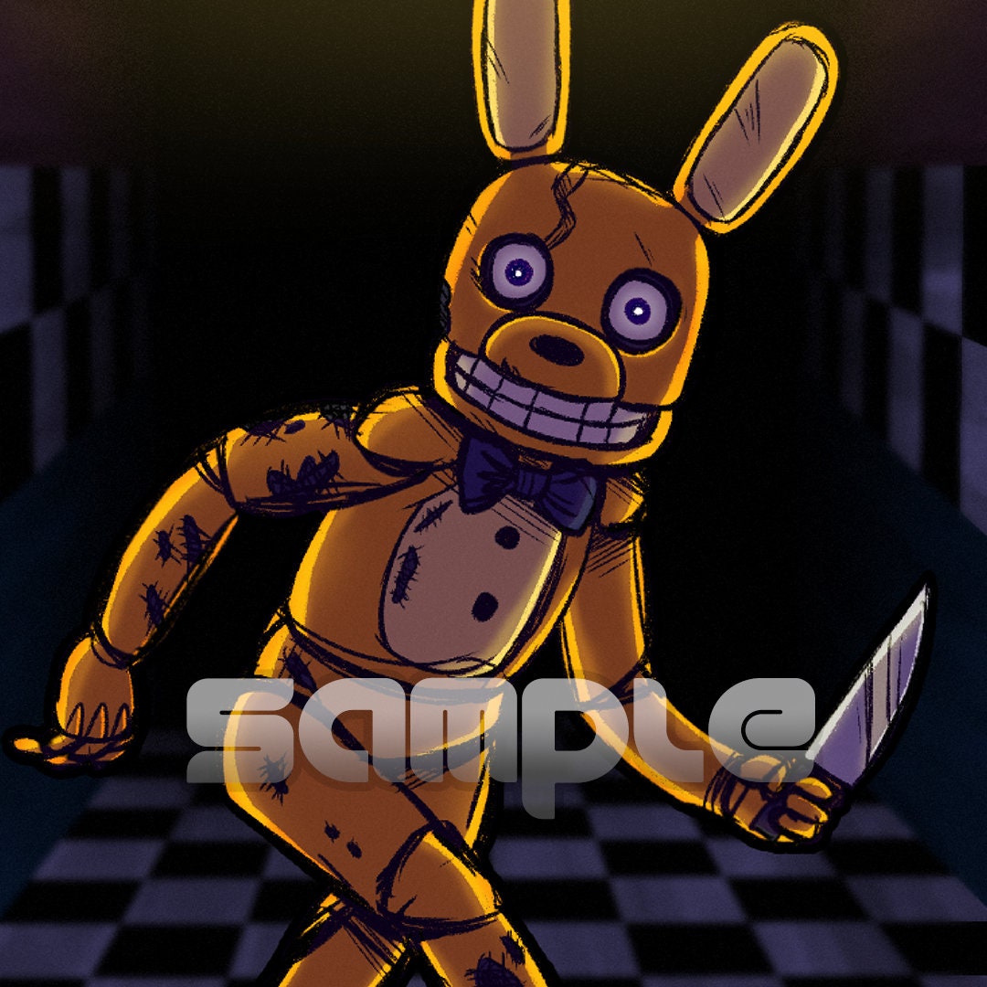 Springtrap From Five Nights at Freddy's Art Prints - Etsy