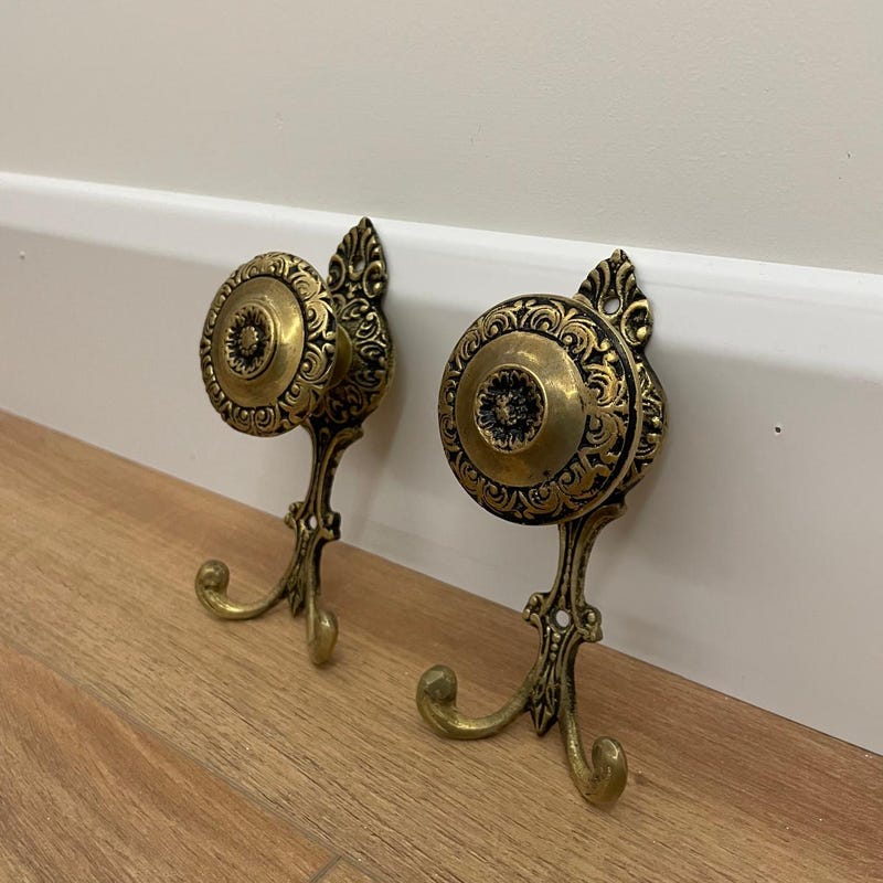 Brass Wall Hooks - Etsy