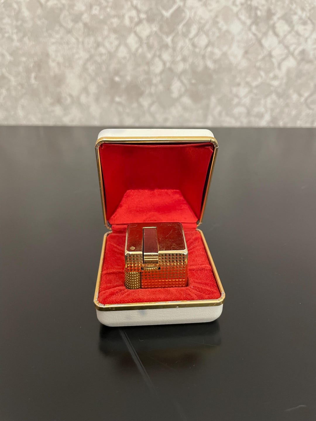 Vintage Ippag Dice Butane Lighter Gold Tone Refillable Japan 1970s Gift ...