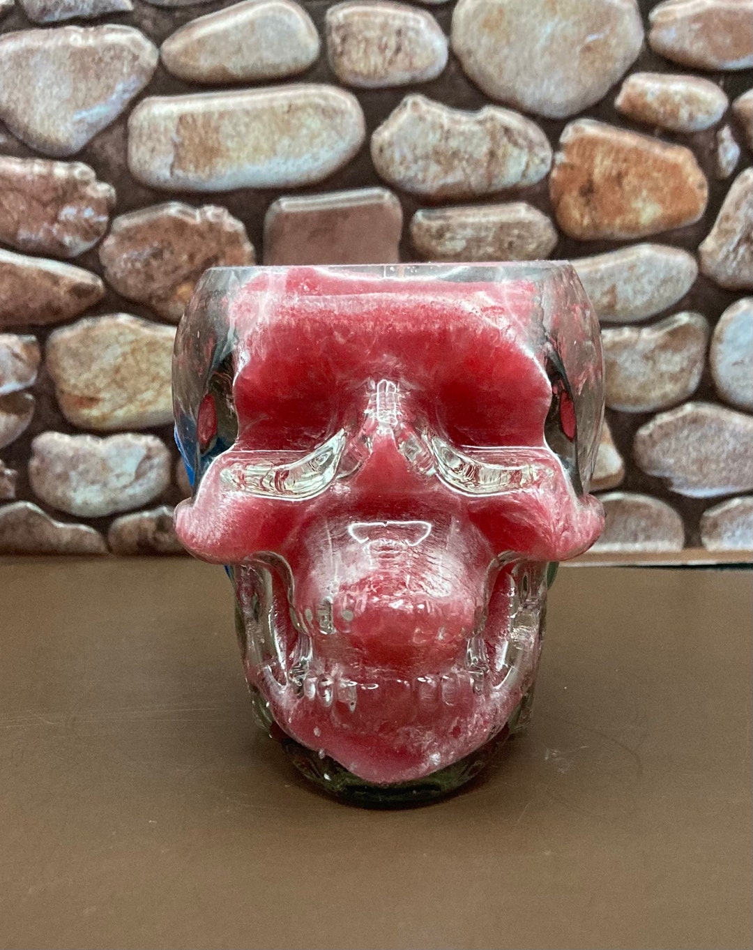 Clear Glass Skull Candles. Unique Skull Candles, Skull Candle Holder ...