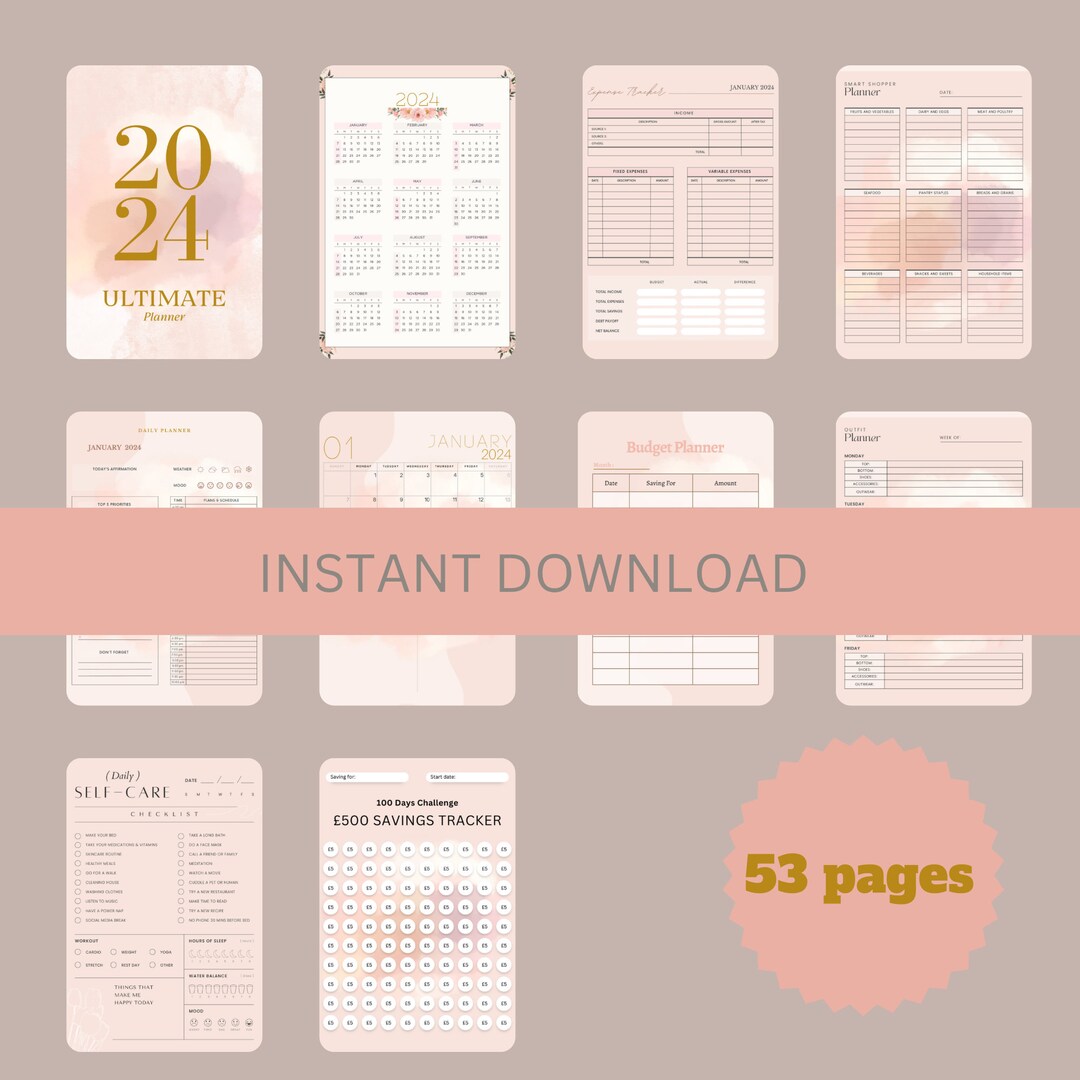 2024 Ultimate Planner, Planner, 2024 Organiser, Ultimate Planner - Etsy